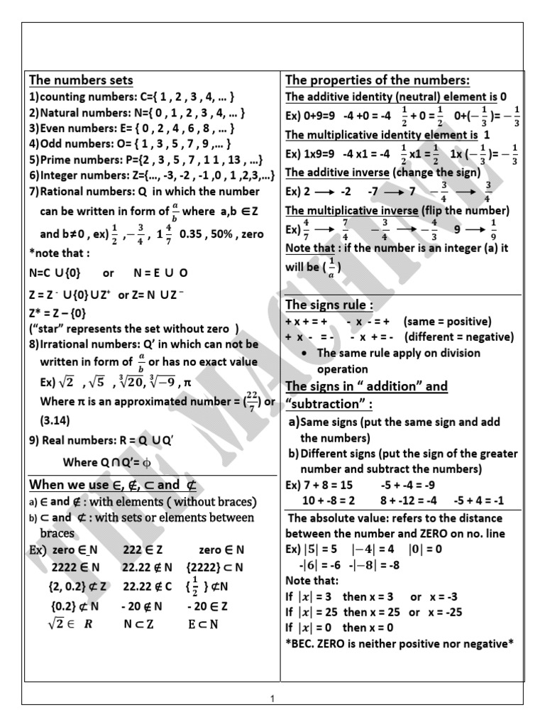 ماث تراكمي | PDF | Numbers | Multiplication