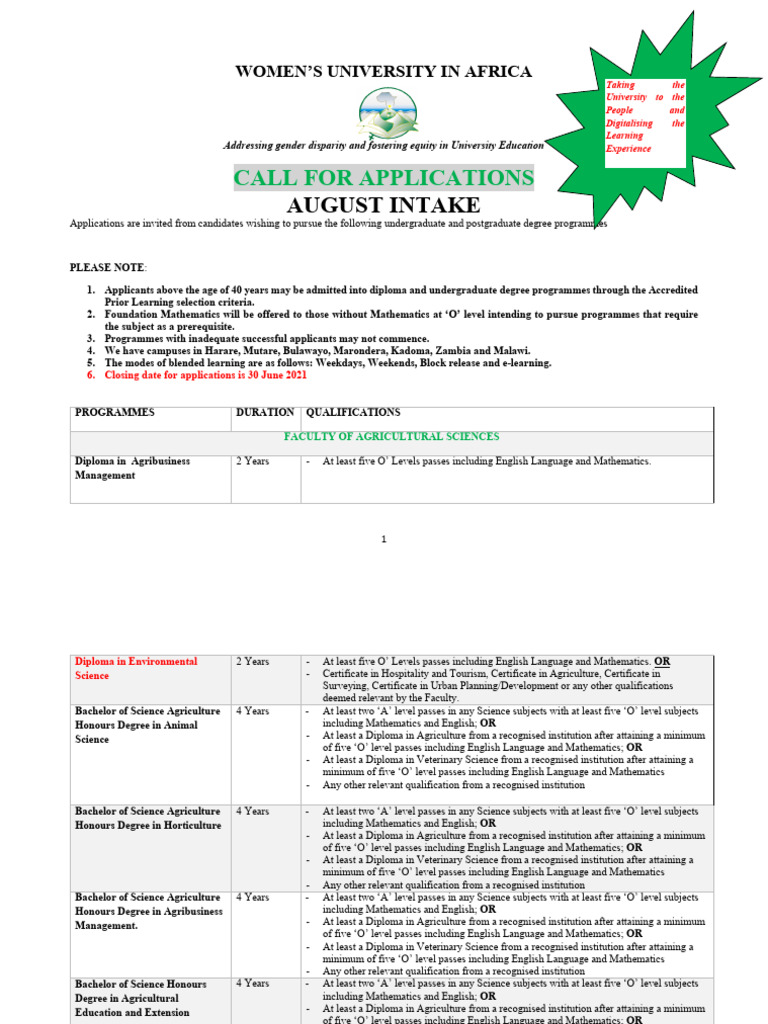 Advert Final | PDF | Academic Degree | Bachelor's Degree