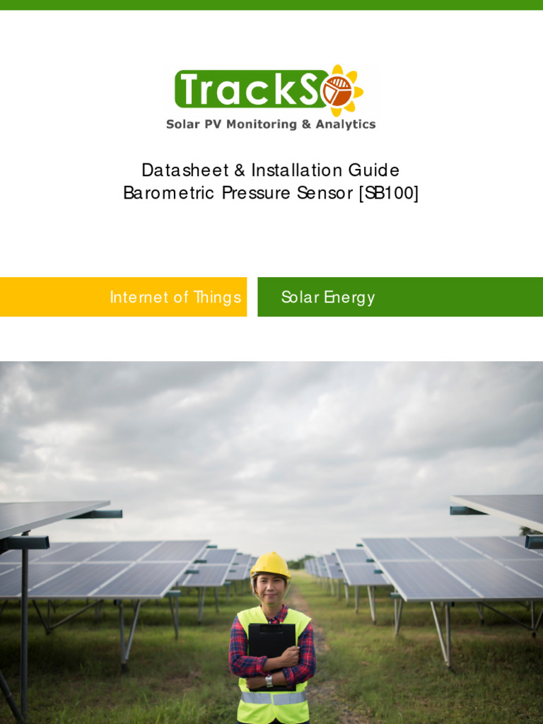 Trackso Datasheet Installation Guide Barometric Pressure Sensor SB100 | PDF | Sensor | Calibration