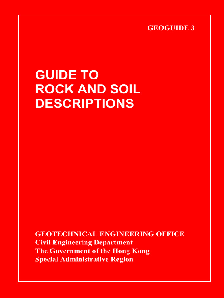 Guide To Rock and Soil Description | PDF | Rock (Geology) | Geology