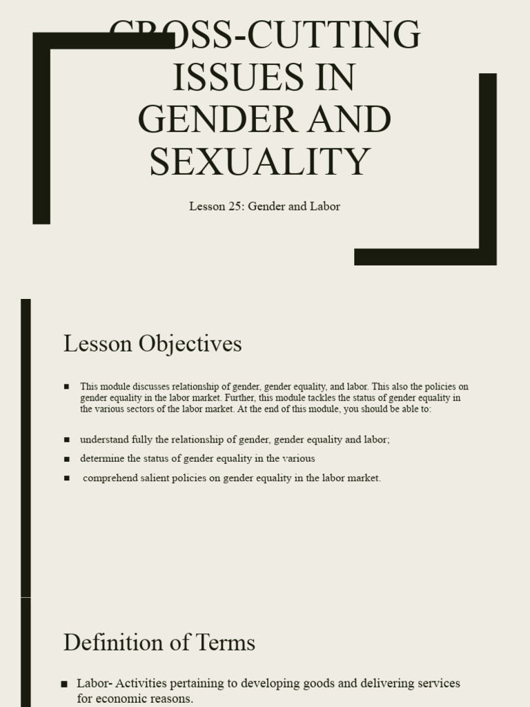 Gender and Labor | PDF | Labour Economics | Gender Equality