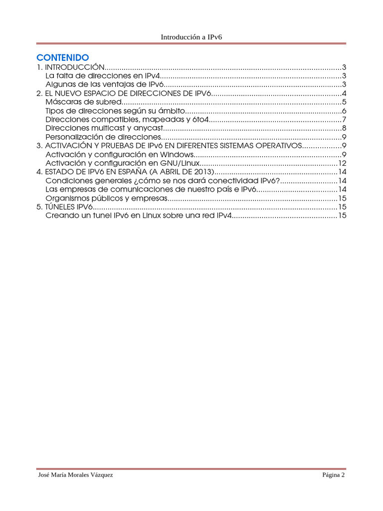 IPv6 Teoria | PDF | Yo Pv6 | Dirección IP