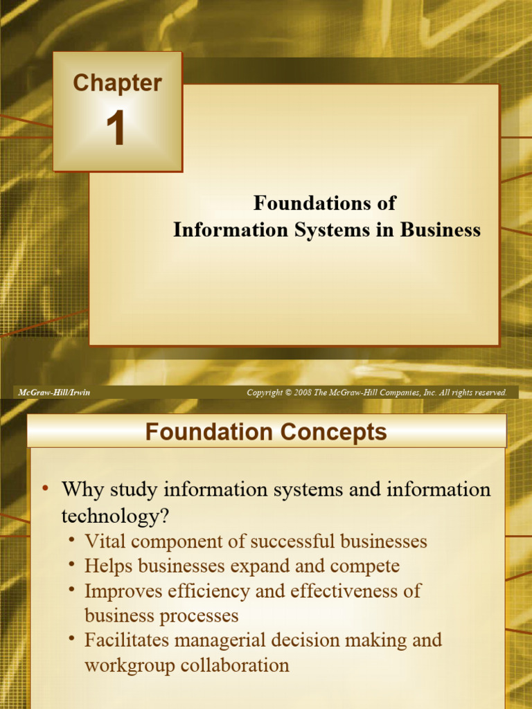 Chapter-1 MIS | PDF | Information System | Information
