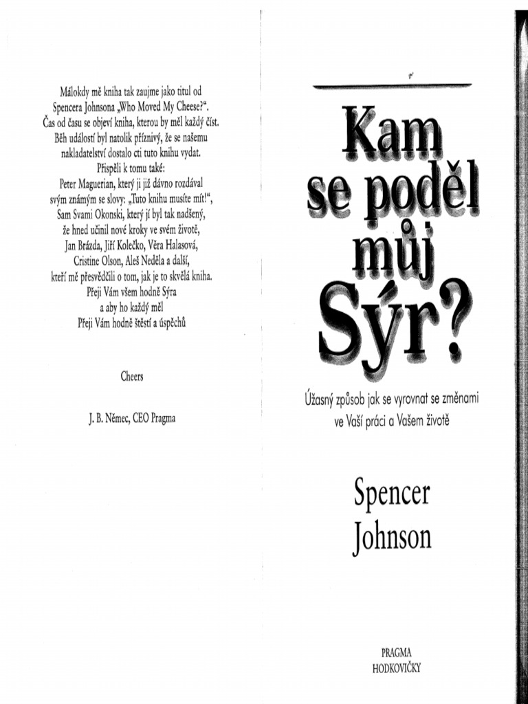 Kam Se Podel Muj Syr | PDF