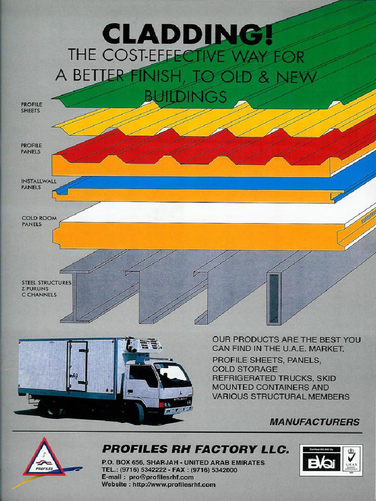 Cladding - Profiles RH - Sharjah | PDF