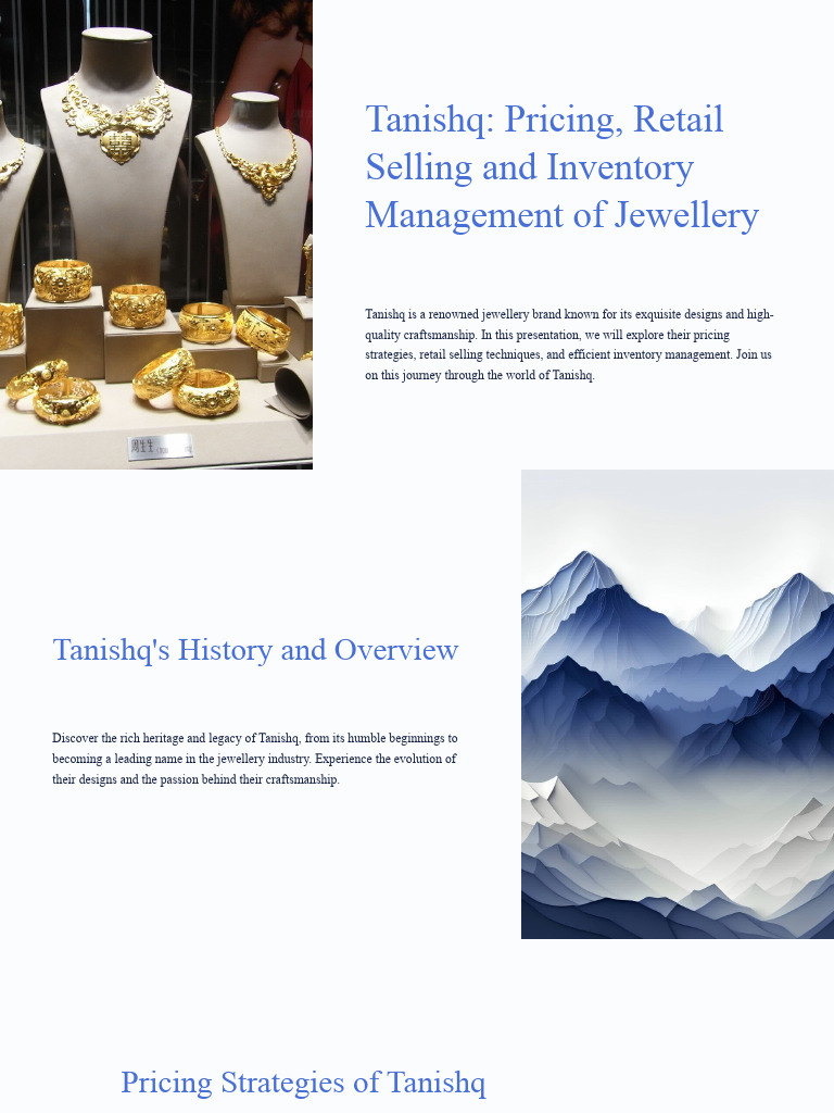 Tanishq Pricing Retail Selling and Inventory Management of Jewellery | PDF | Retail | Pricing