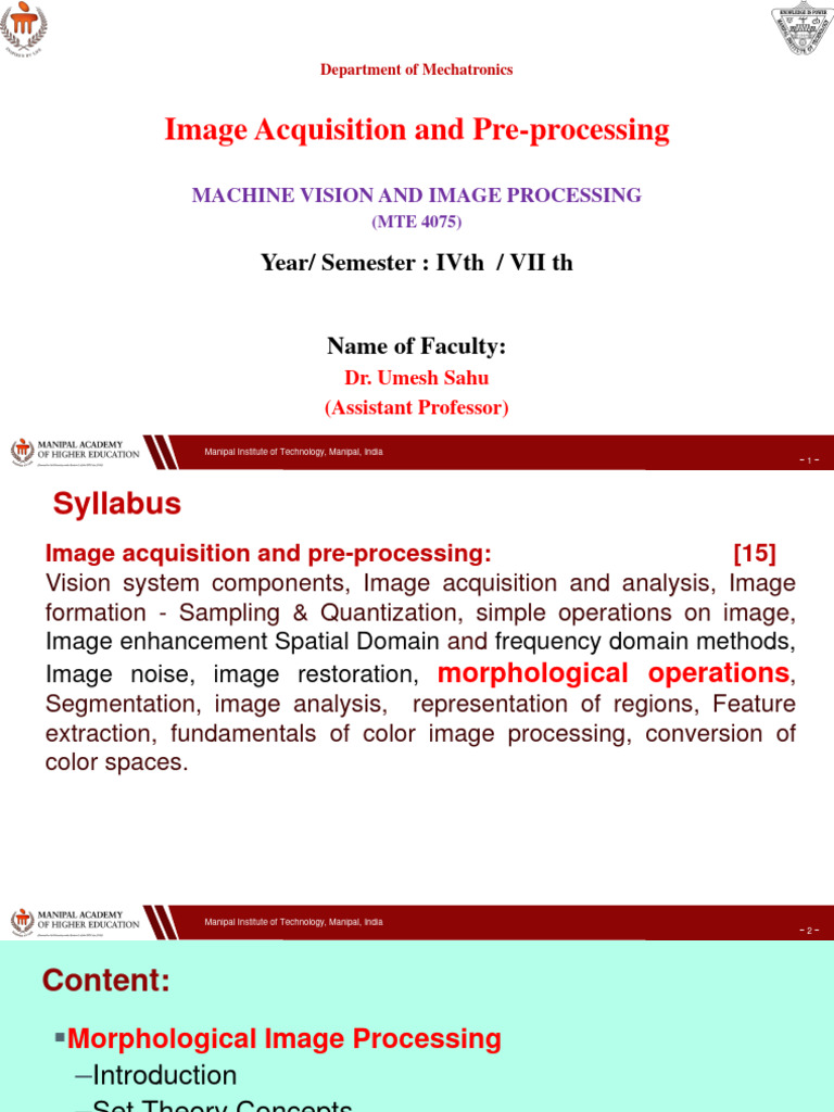 L4 Morphological Operations | PDF | Digital Signal Processing | Computer Engineering