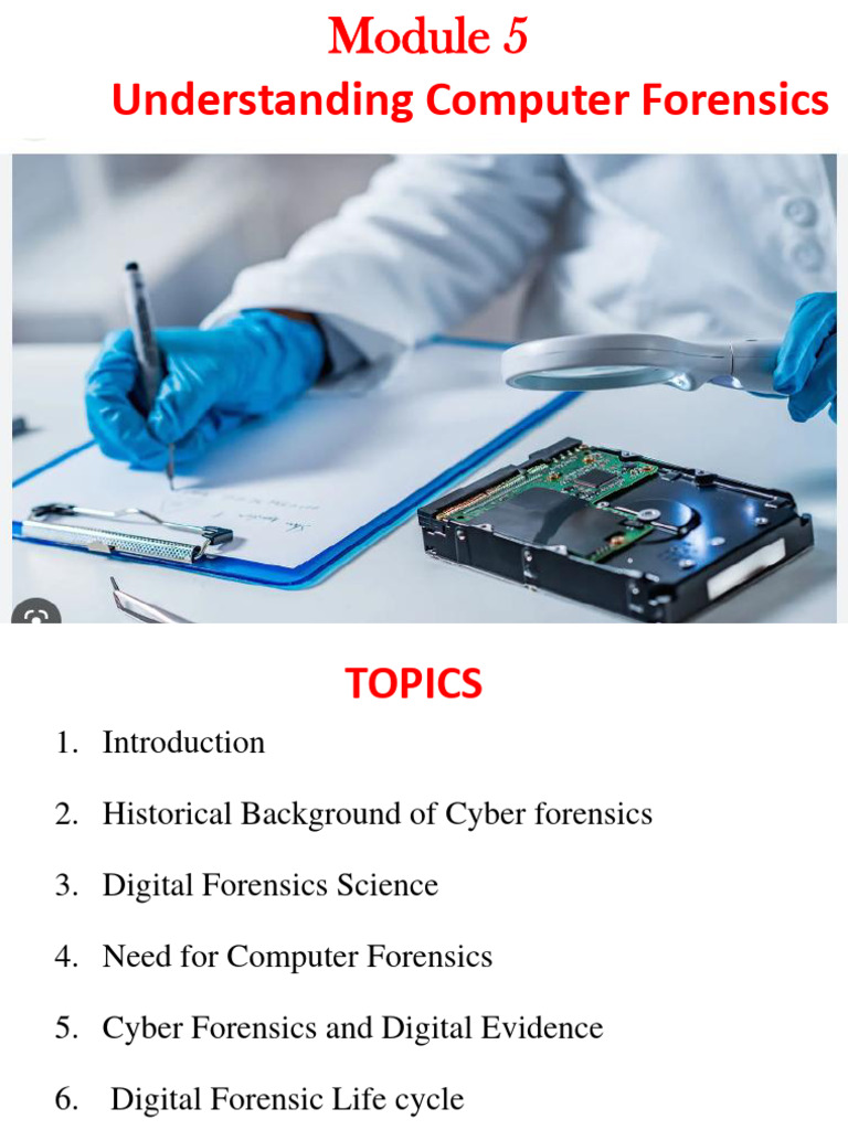 Module 5 - Final | Download Free PDF | Computer Forensics | Digital Forensics