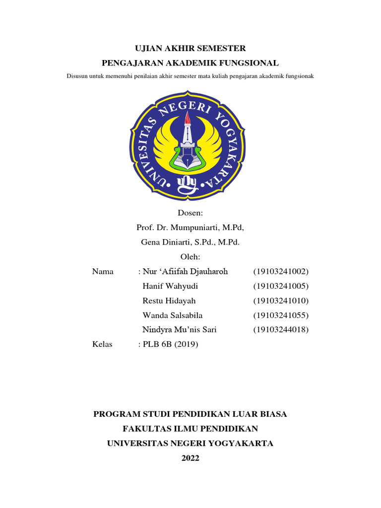 Kelompok 4 - Uas Akademik Fungsional | PDF
