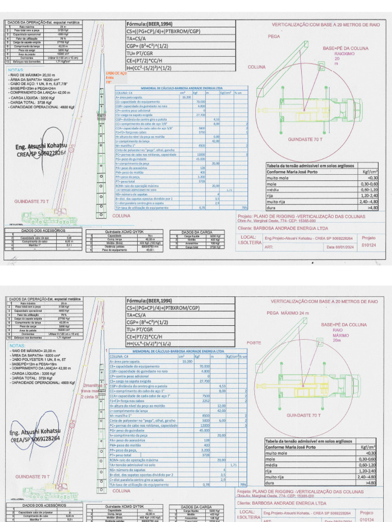 Plano de Rigging - Barbosa Andrade - 09-01-2024 | PDF