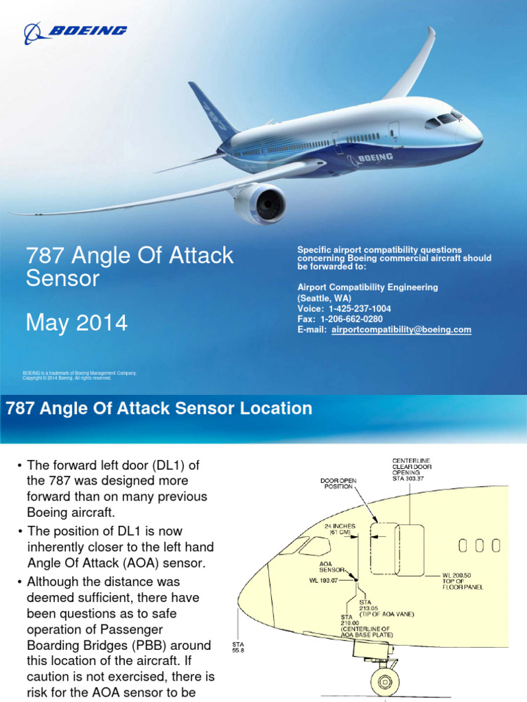 787 Aoa Sensor | PDF | Aircraft | Airport