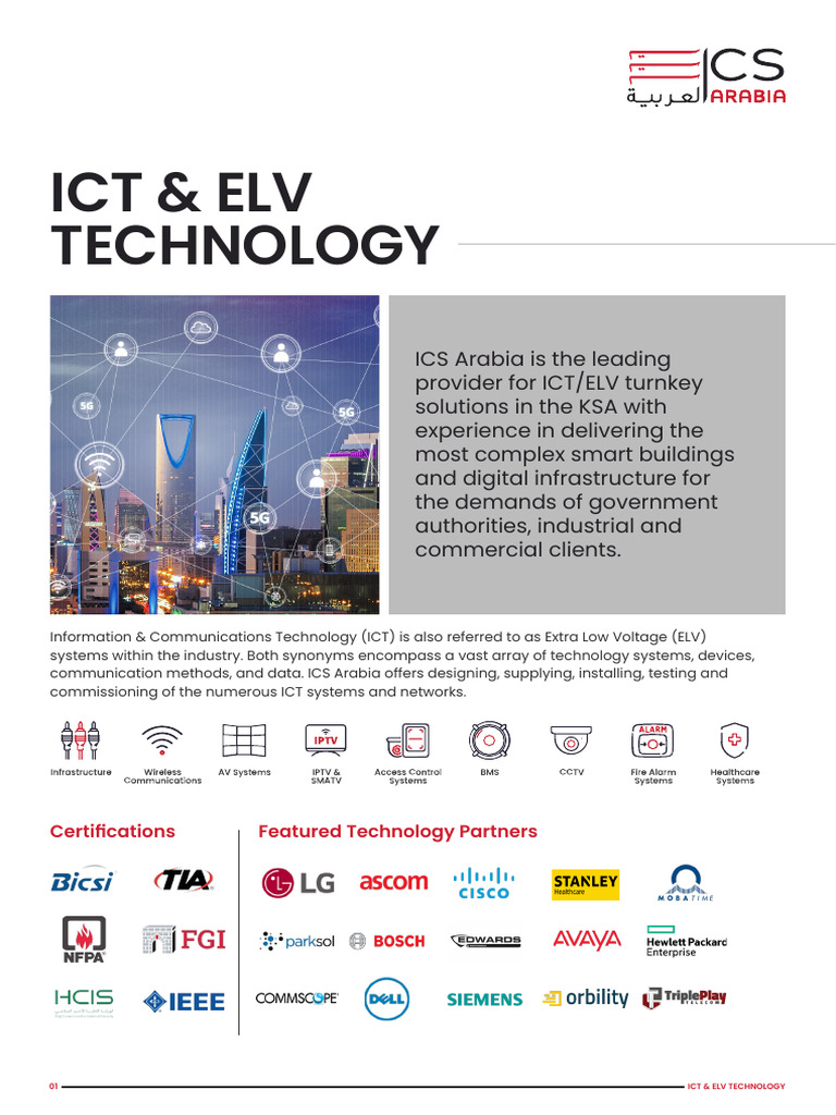 ICT & ELV Solutions for KSA Clients | PDF | Computer Network | Acoustics