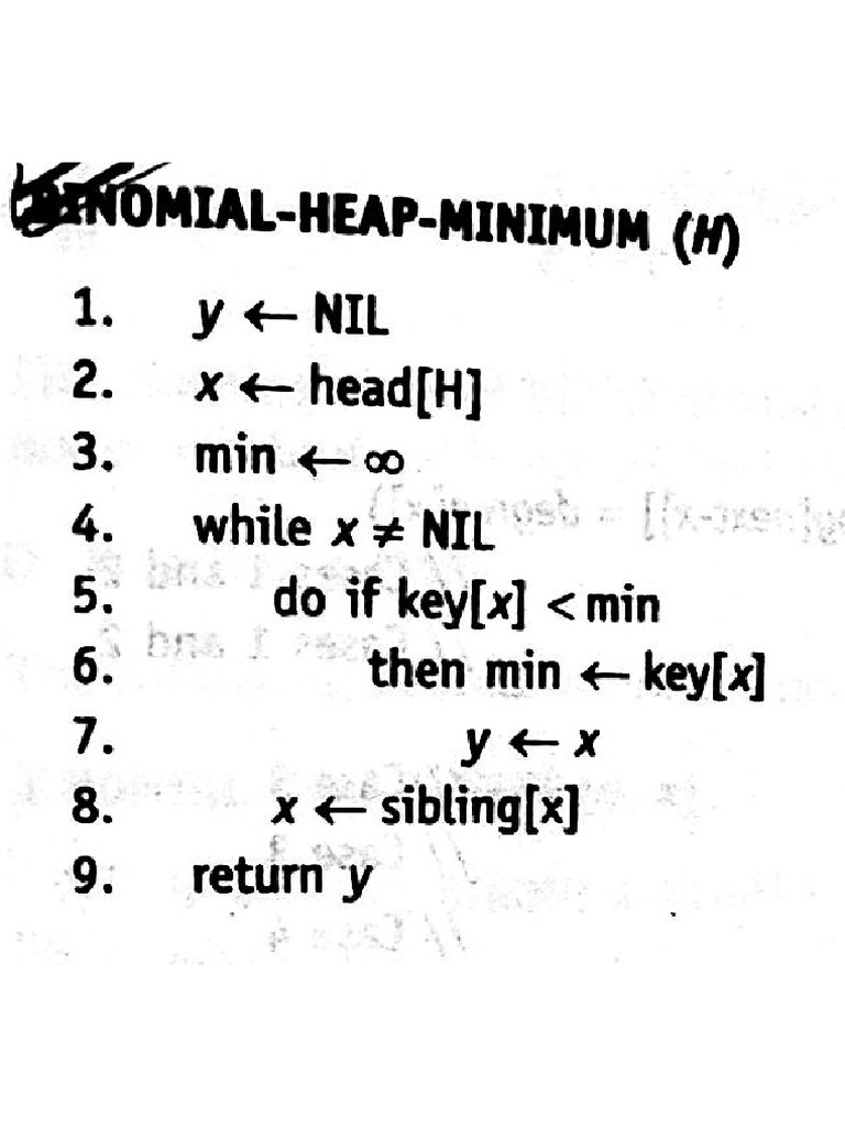 Binomial Heap | PDF Binomial Heap | PDF