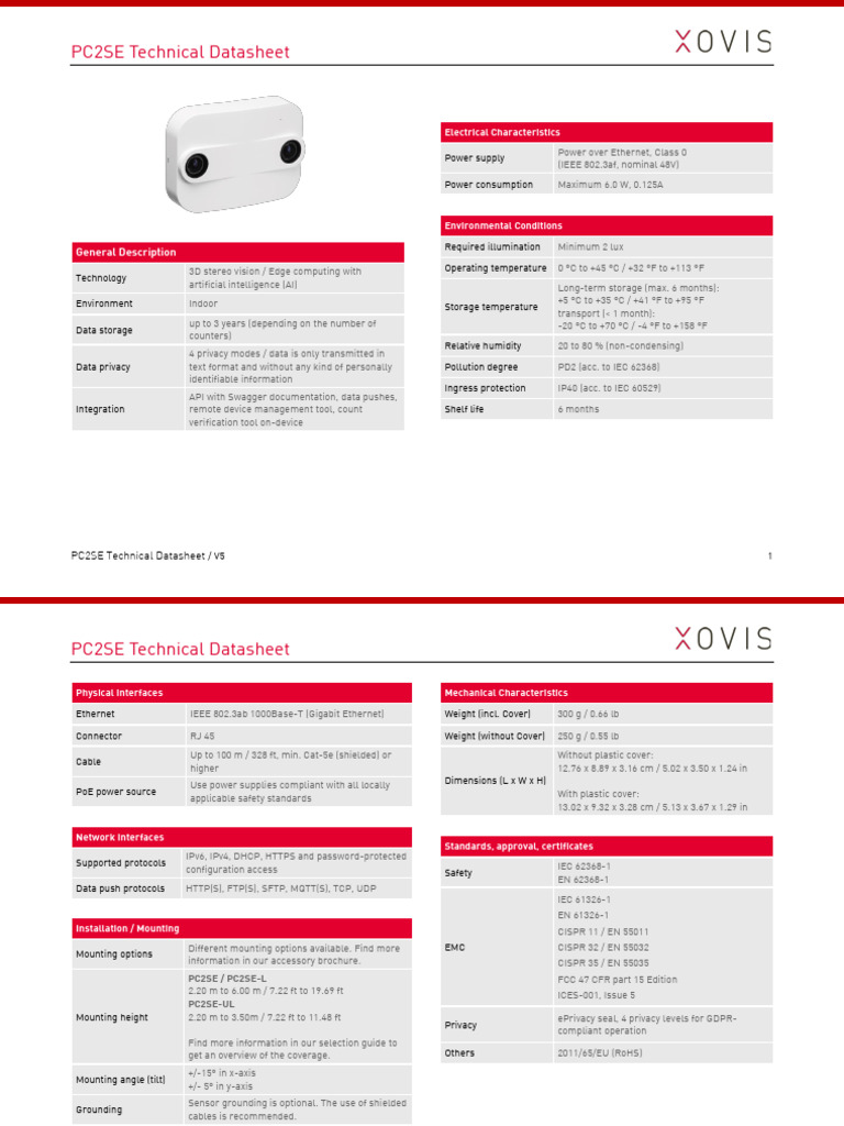 PC2SE Technical Datasheet | PDF
