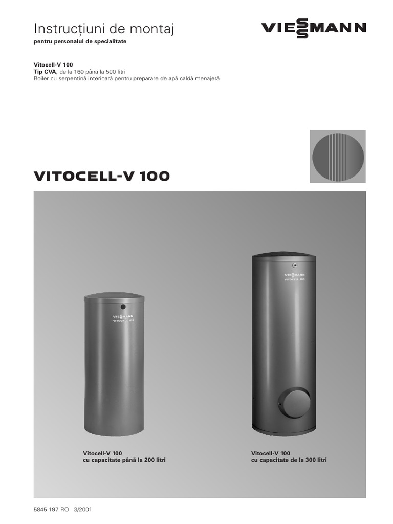 Manual VITOCELL V 100 | PDF