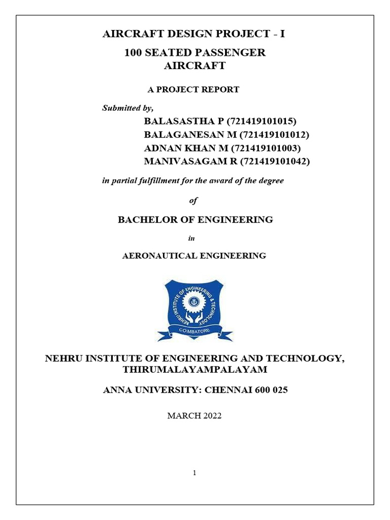 100 Seater Aircraft | PDF