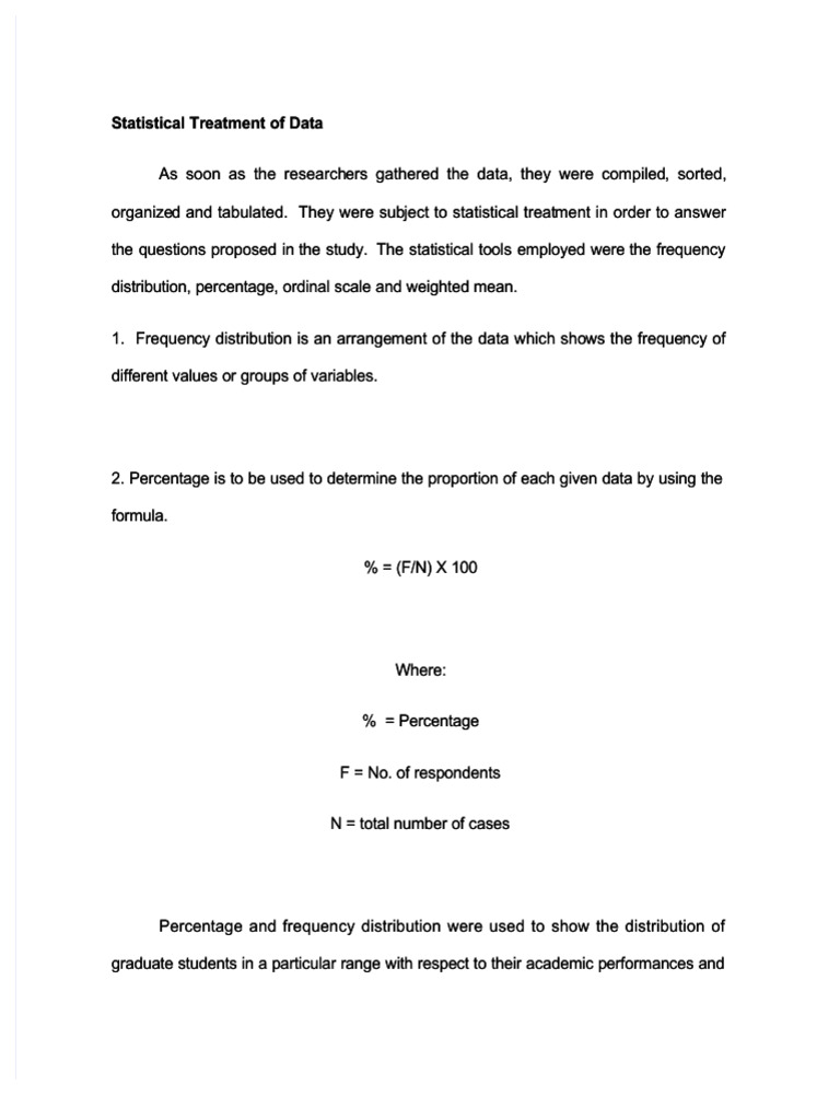 PDF Statistical Treatment of Data - Compress | PDF | Mean | Weighted Arithmetic Mean