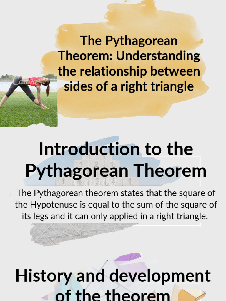 The Pythagorean Theorem Understanding The Relationship Between Sides of ...