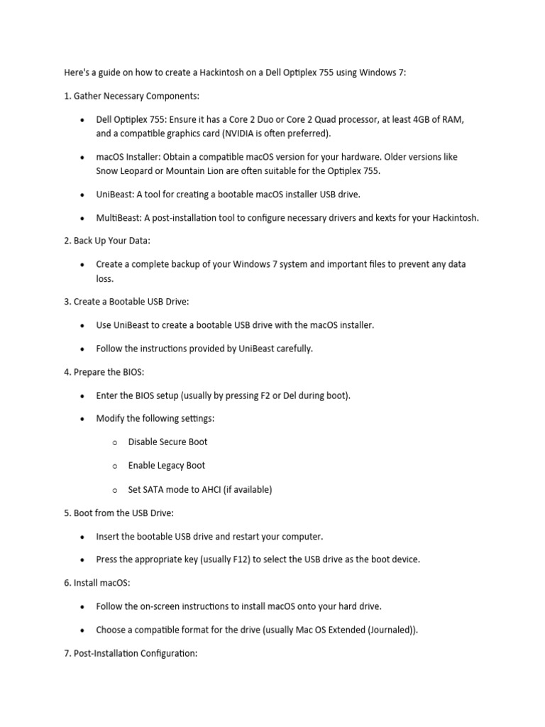 How To Make A Hackintosh | Download Free PDF | Mac Os | Booting