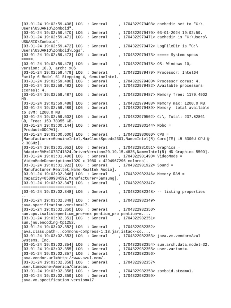 03 01 24 - 19 02 59 - DebugLog | PDF | Computing | Computer Architecture