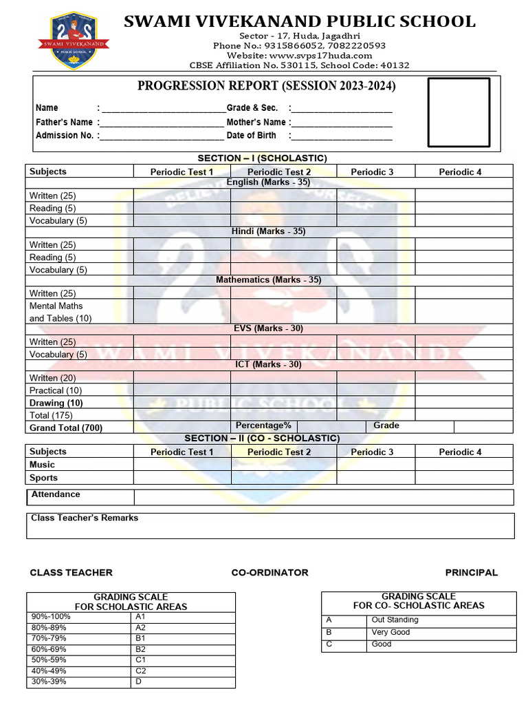 1 - Report Card Grade 1 and 2 | PDF | Student Assessment And Evaluation ...