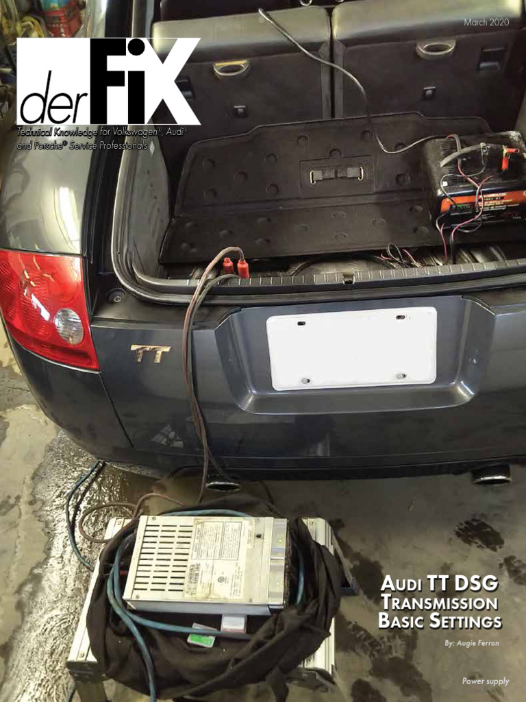 Audi TT DSG Transmission Basic Settings | PDF | Automotive Industry | Vehicles