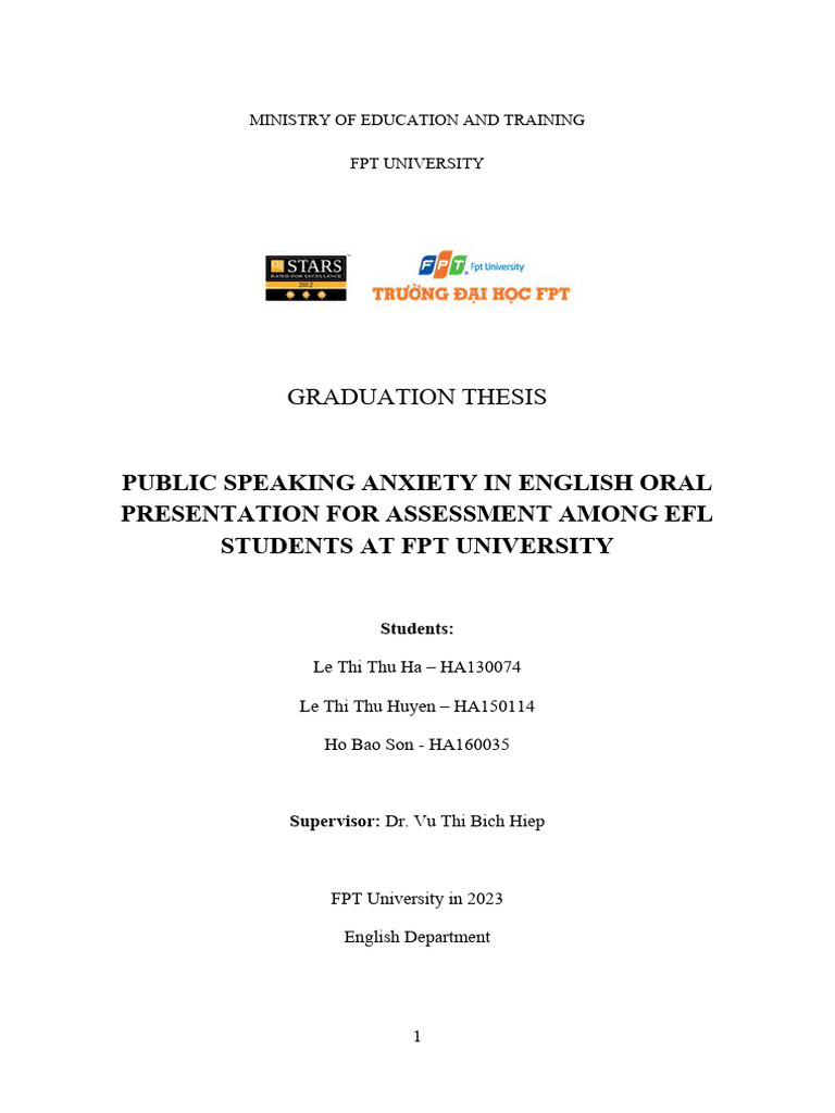 19.12.23 Final Final Final Final Final Thesis | PDF | Anxiety | English As A Second Or Foreign ...