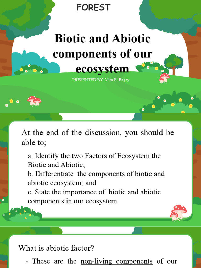 Grade-7 Biotic and Abiotic Factor | PDF | Ecosystem | Plants