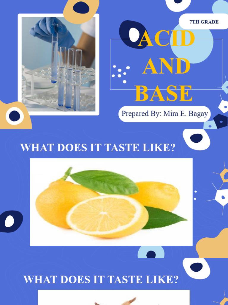 Acids and Bases for 7th Grade Students | PDF | Ph | Acid