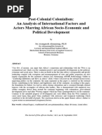 Negative Impacts of Colonialism in Africa | PDF | Colonialism | Africa