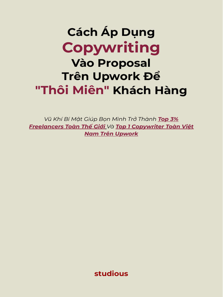 Upwork 3C - Studious | PDF