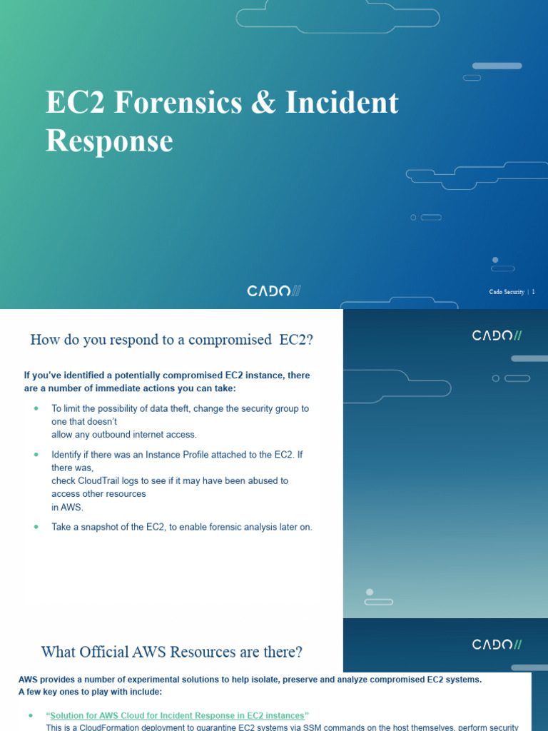 EC2 Forensics & Incident Response | PDF | Computing | Information Technology