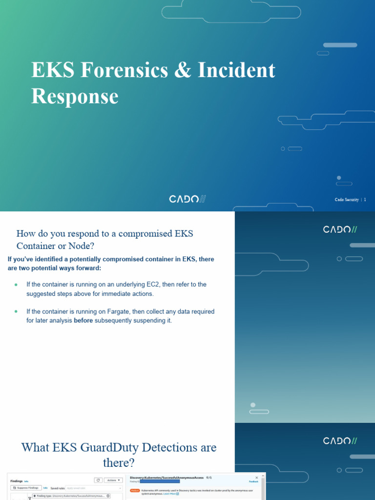 EKS Forensics & Incident Response | PDF | File System | Software