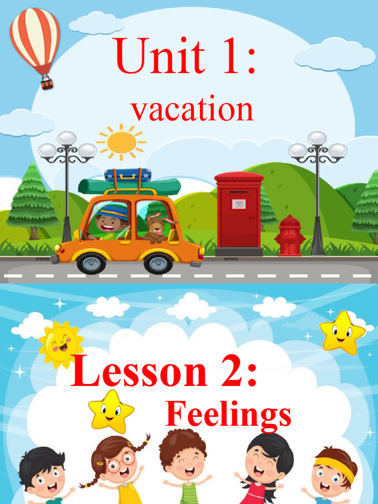 Unit 1 - Lesson 2 - Feelings | PDF
