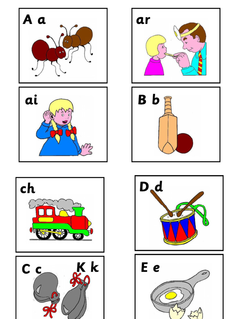 Letter Action Flashcards | PDF