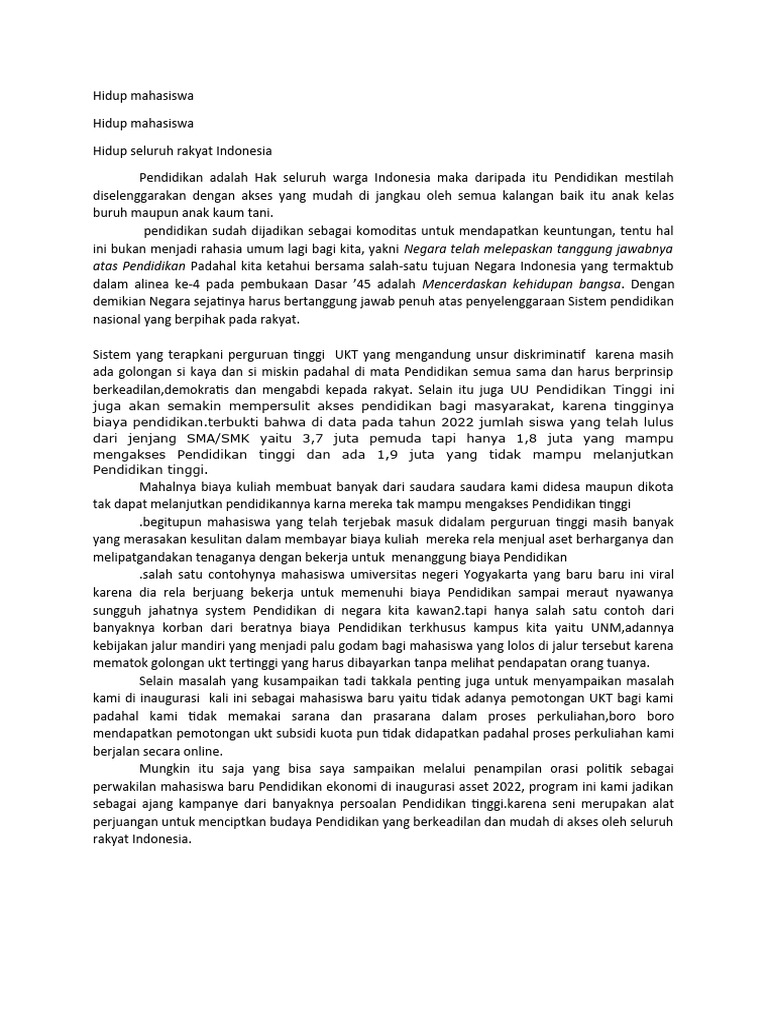 Teks Orasi | PDF