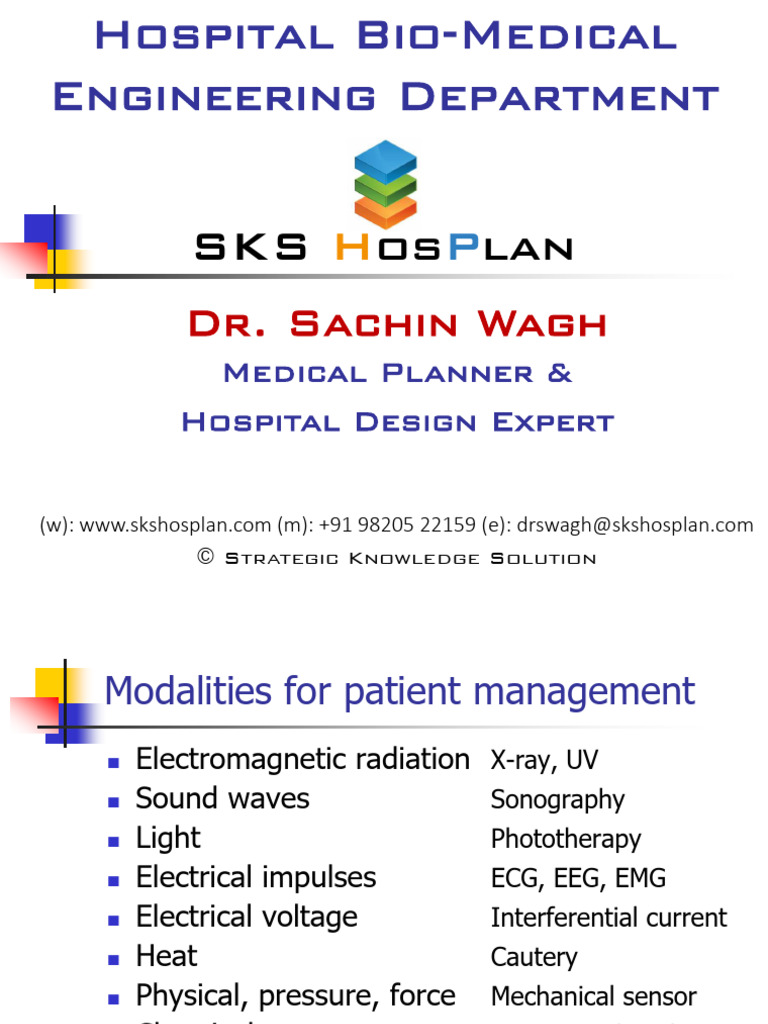 Hospital Bio-Medical Technology, Services & Equipment | PDF | Medical ...