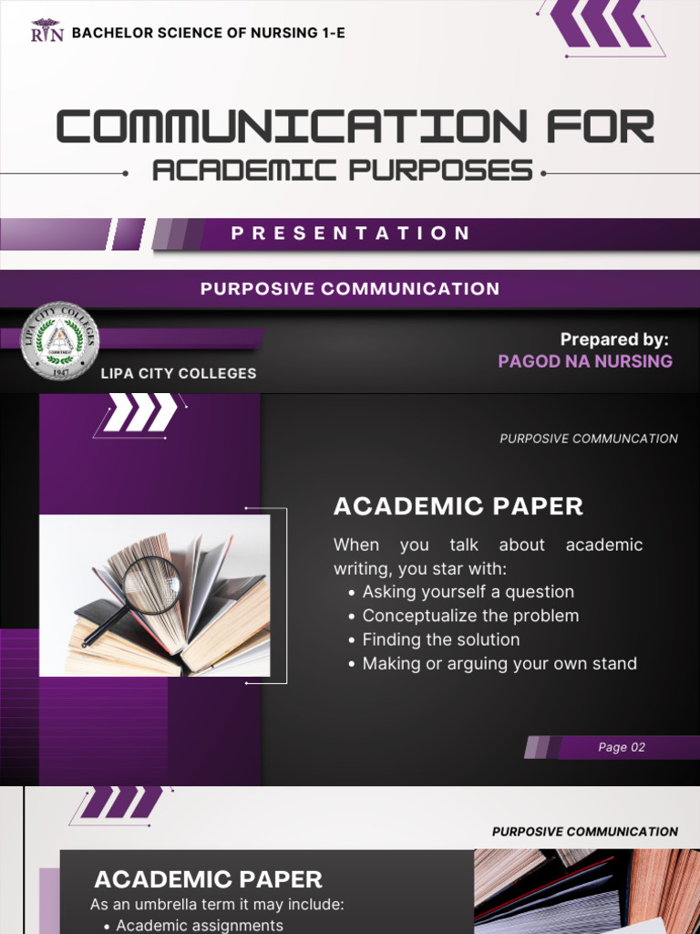 Communication For Academic Purposes | PDF | Quantitative Research ...