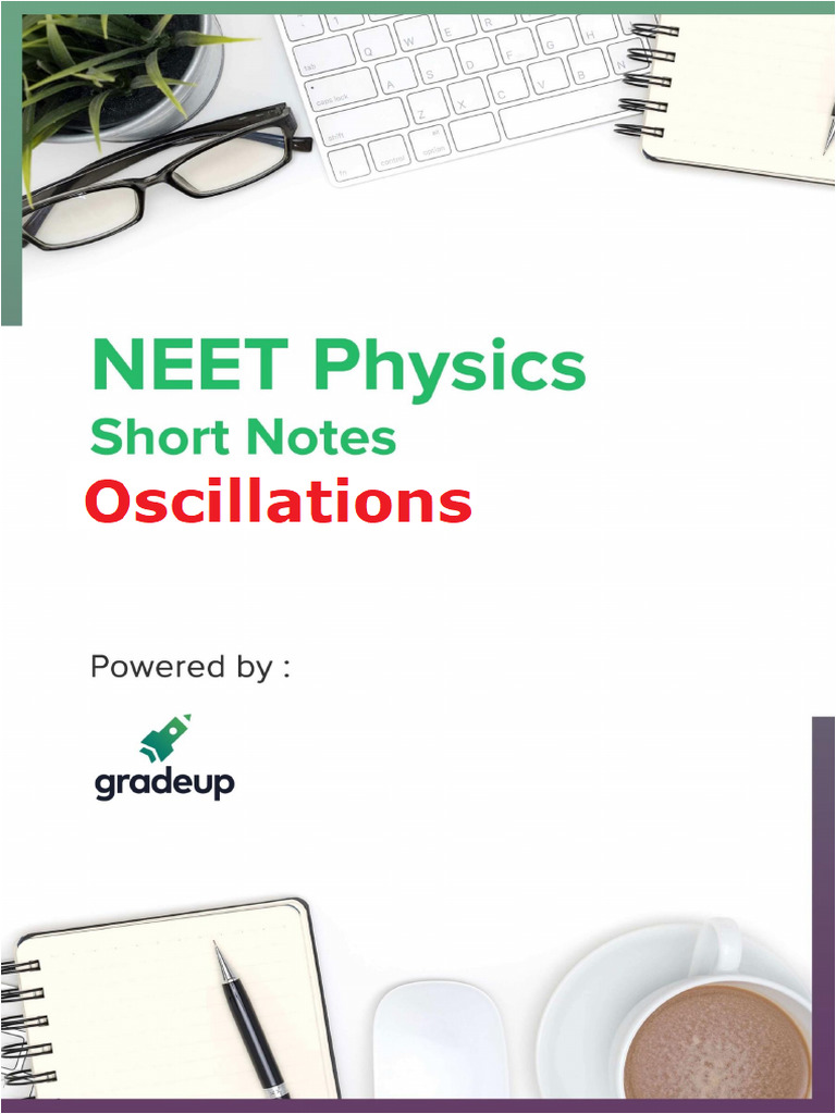 JEE & NEET Oscillation Study Notes | PDF | Oscillation | Resonance