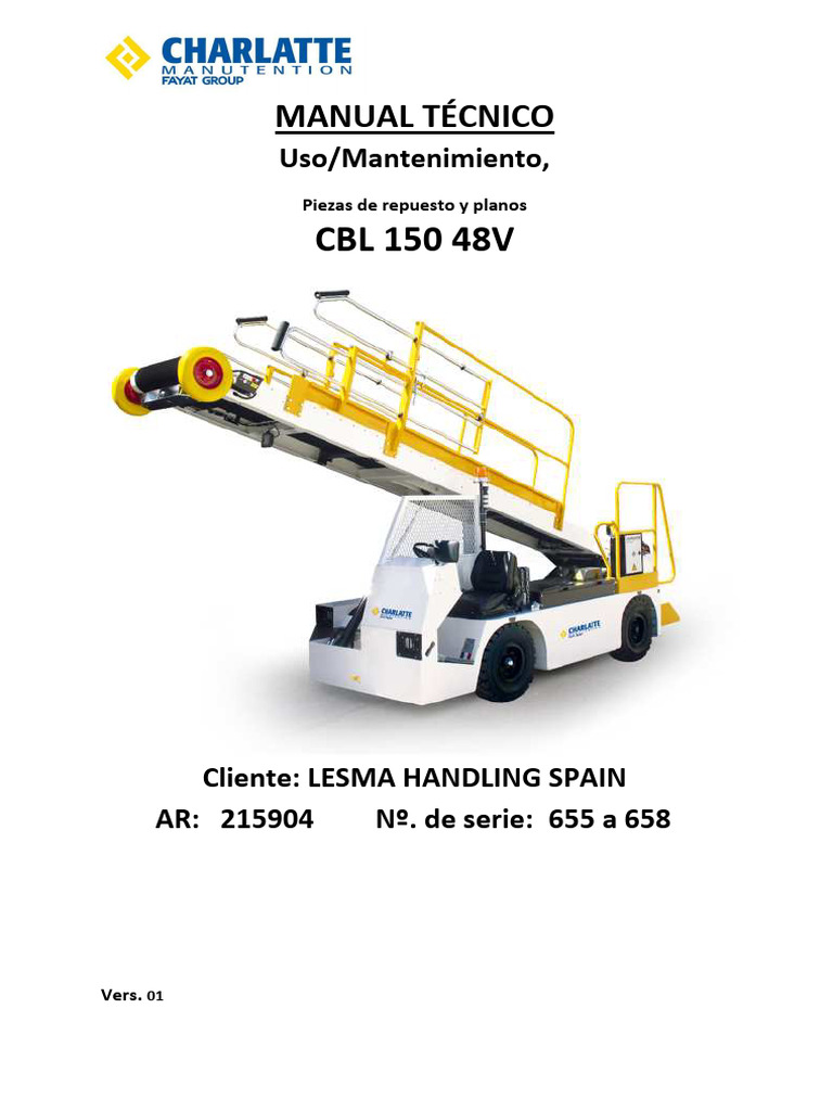 655 - 657 - 658 - Manual Usuario + MM + Despiece + Diagramas - Ar215904 - REV01 | PDF | Eje ...