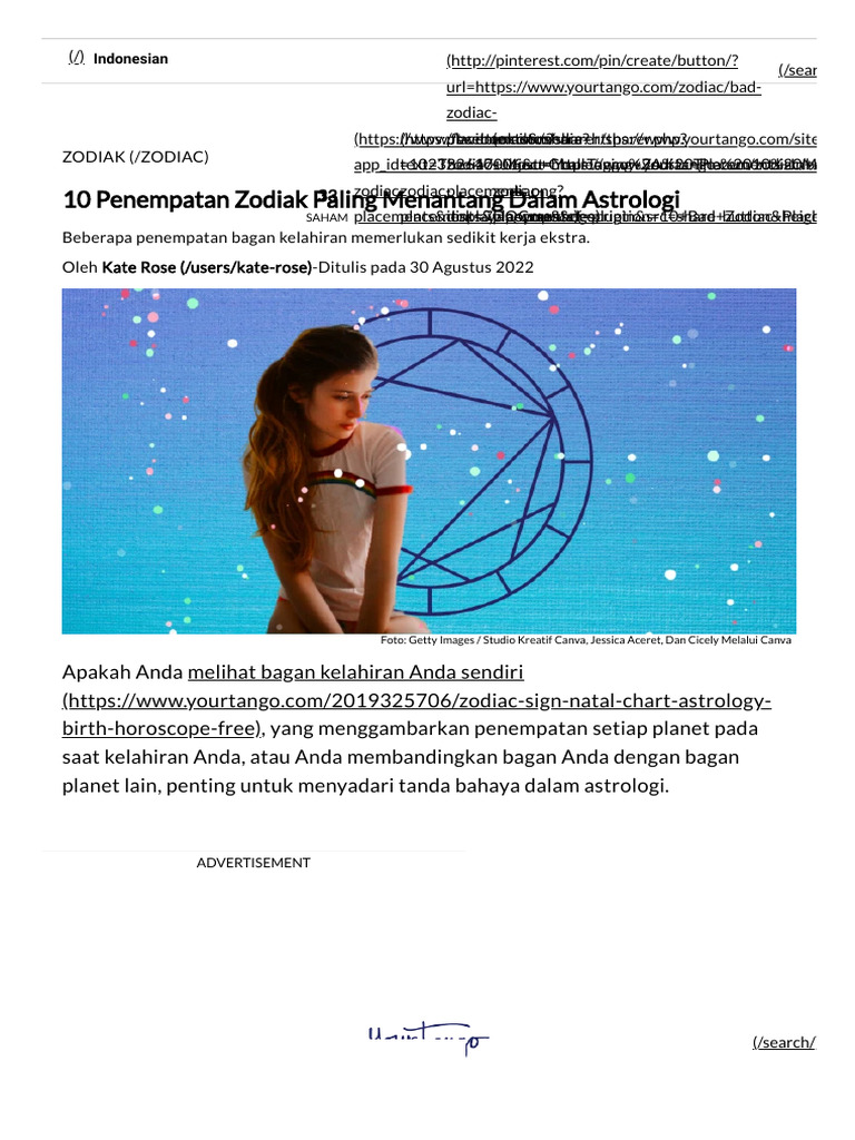 10 Bad Zodiac Placements in The Birth Chart - YourTango | PDF