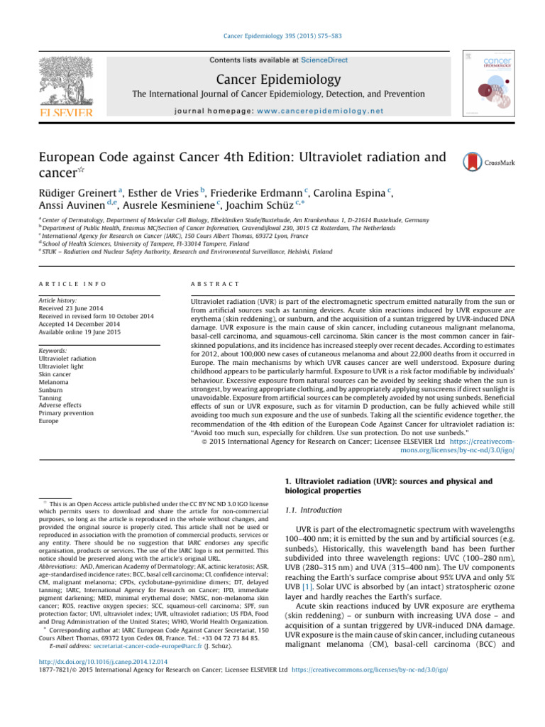 8 Uv | PDF | Ultraviolet | Skin Cancer