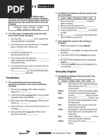 01skills1 U2 L1 Test VocabularyGrammar | PDF | Linguistics | Grammar