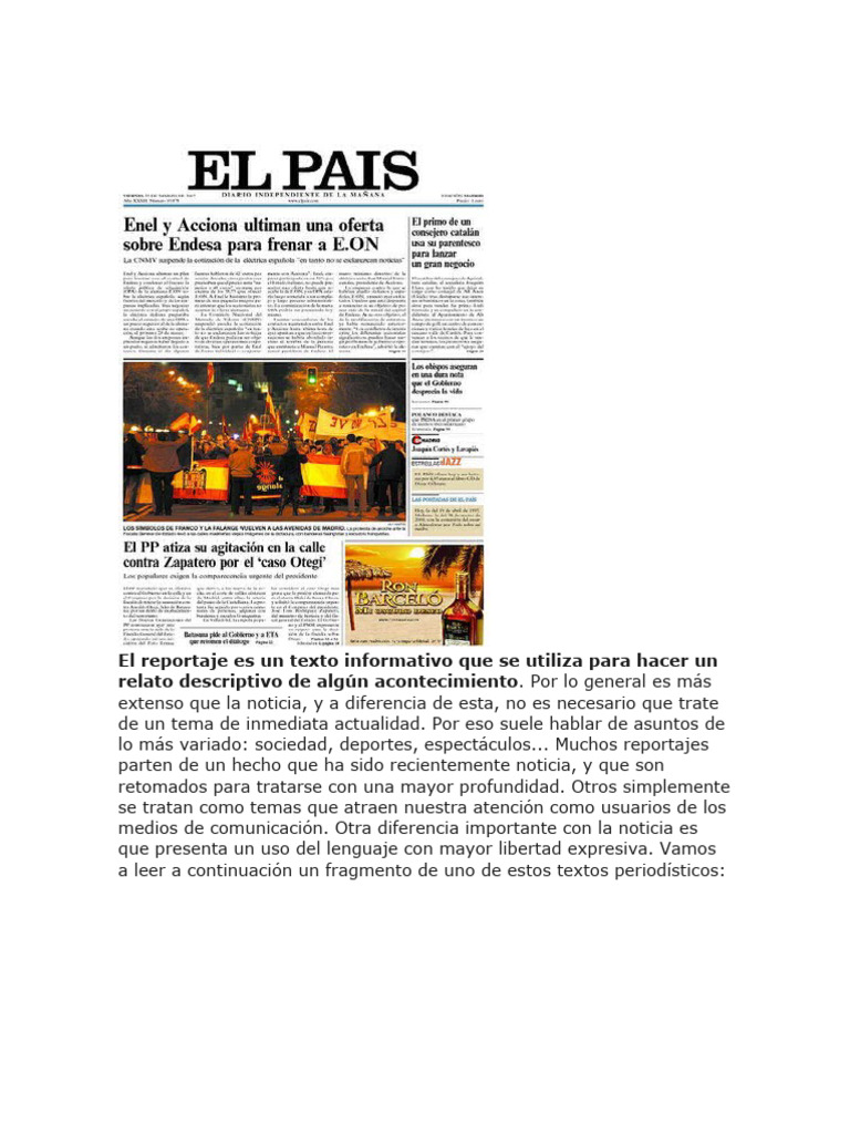 El Reportaje | PDF