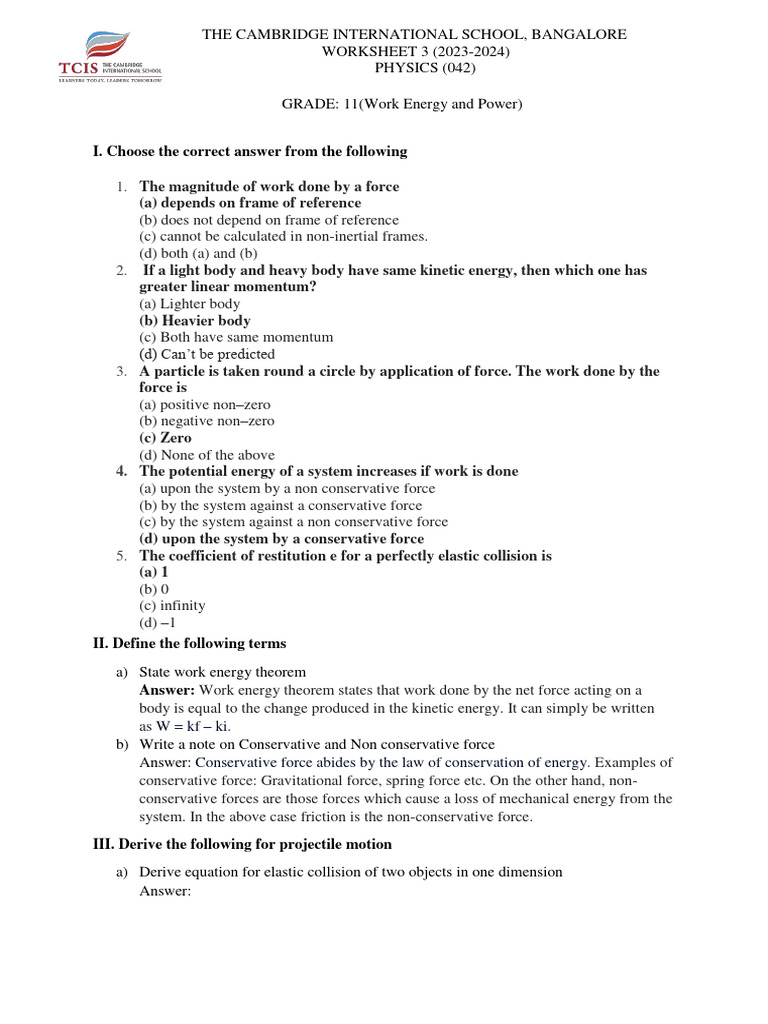 110724-61348.work Energy and Power WS4 (AK) (2023-24) .PDF Work Energy ...