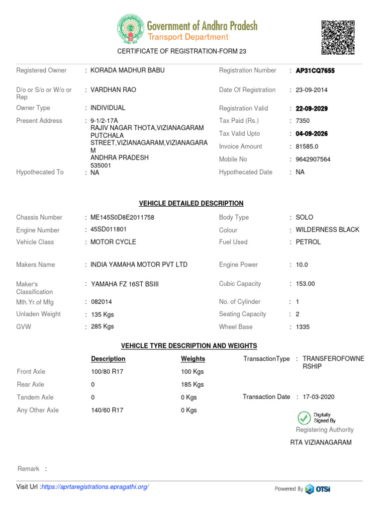 Ap0310585882020 2 | PDF | Wheeled Vehicles | Vehicle Technology