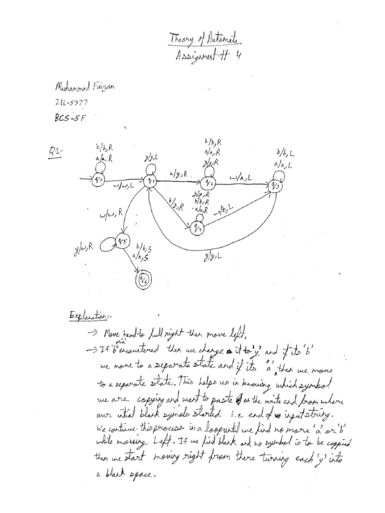 TOA Assignment 4 | PDF