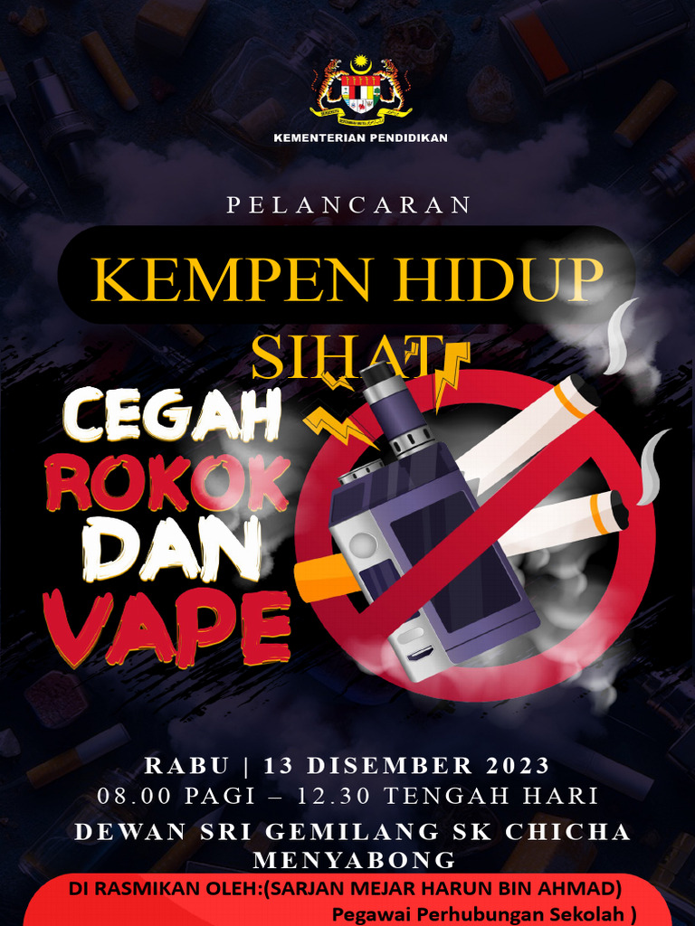 1 Template Buku Program Cegah Rokok Dan Vape a4[Cikgugrafik] | PDF