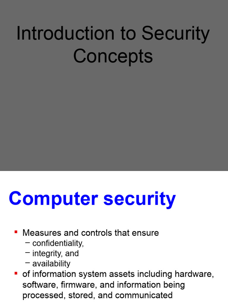 Lecture 1 | PDF | Threat (Computer) | Vulnerability (Computing)
