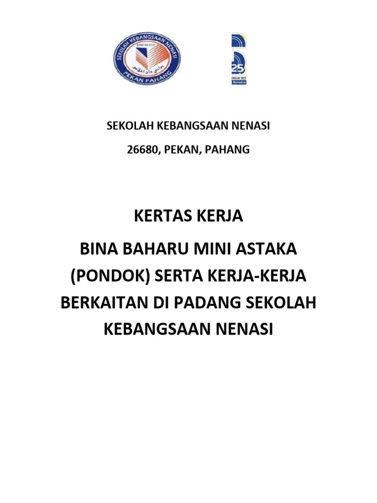 Kertas Kerja Pembinaan Astaka | PDF